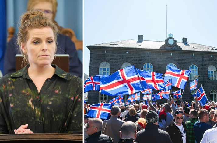 Kallar mótmælendur rasista - Útvarp Saga